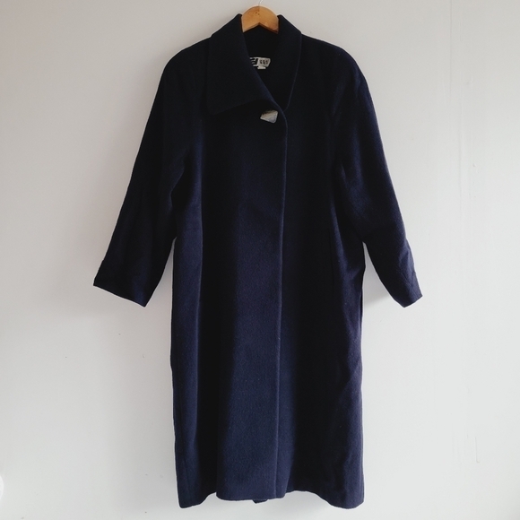 Jackets & Coats | Vintage Navy Wool Coat | Poshmark